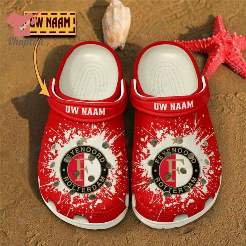 Feyenoord Custom Name Red White Crocs