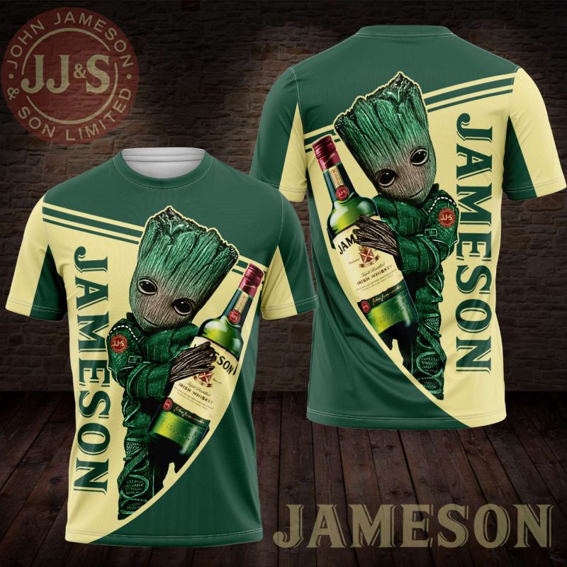 Jameson Irish Whiskey Baby Groot T-Shirt