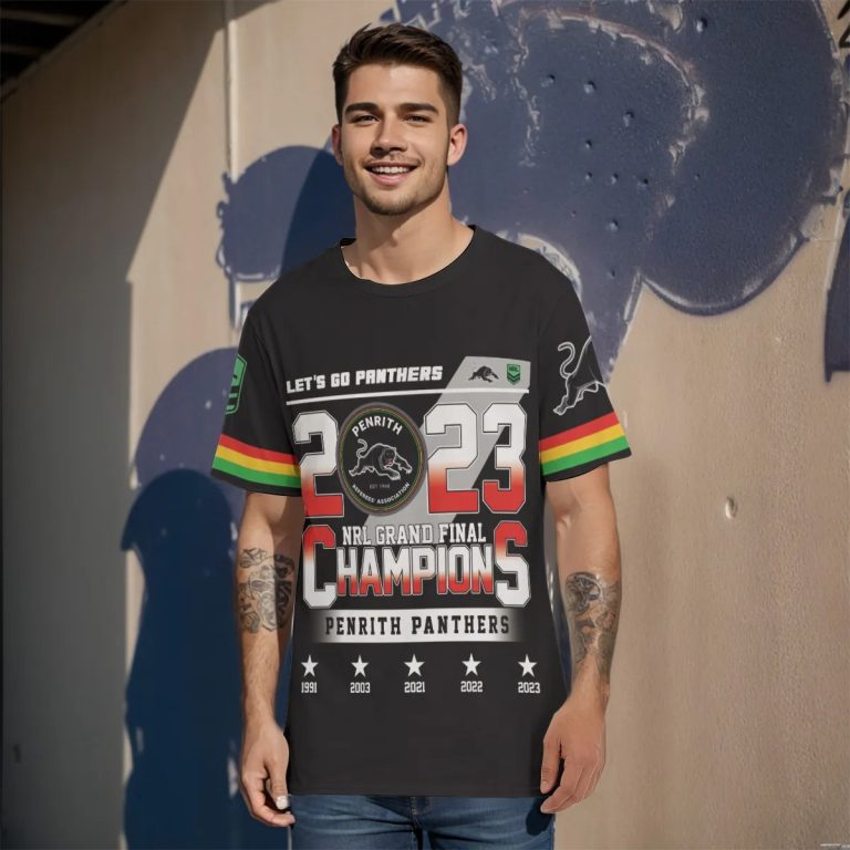 NRL Penrith Panthers Premiers 2023 Champions T-Shirt