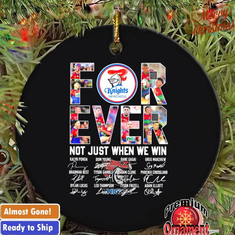 NRL Newcastle Knights Signatures Round Ornament