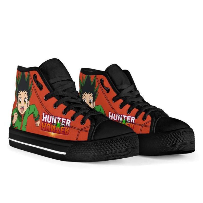 HUNTER X HUNTER Gon Freecss Orange High Top Shoes
