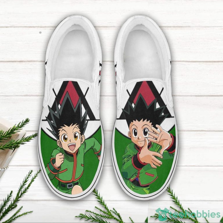 HUNTER X HUNTER Gon Freecss White Slip On Shoes