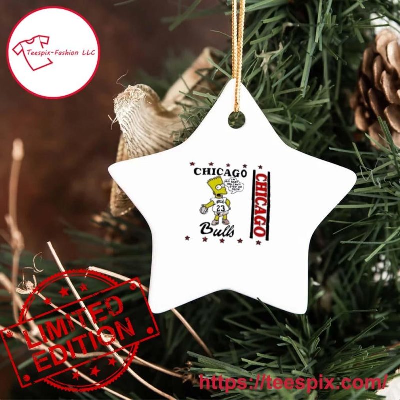 NBA Chicago Bulls Air Bart Simpson Star Ornament
