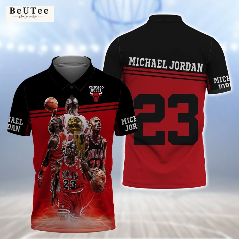 NBA Chicago Bulls Michael Jordan #23 Polo Shirt V16