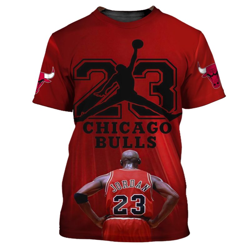 NBA Chicago Bulls Michael Jordan Red T-Shirt
