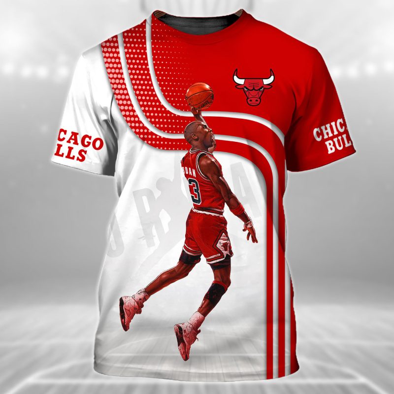 NBA Chicago Bulls Michael Jordan Style T-Shirt