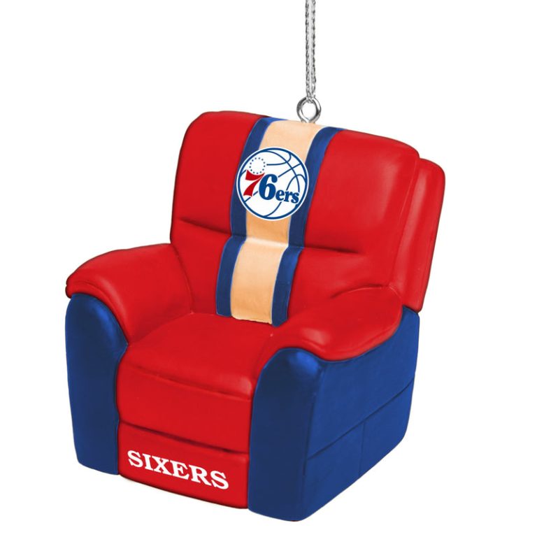NBA Philadelphia 76ers Reclining Chair Custom Shaped Ornament