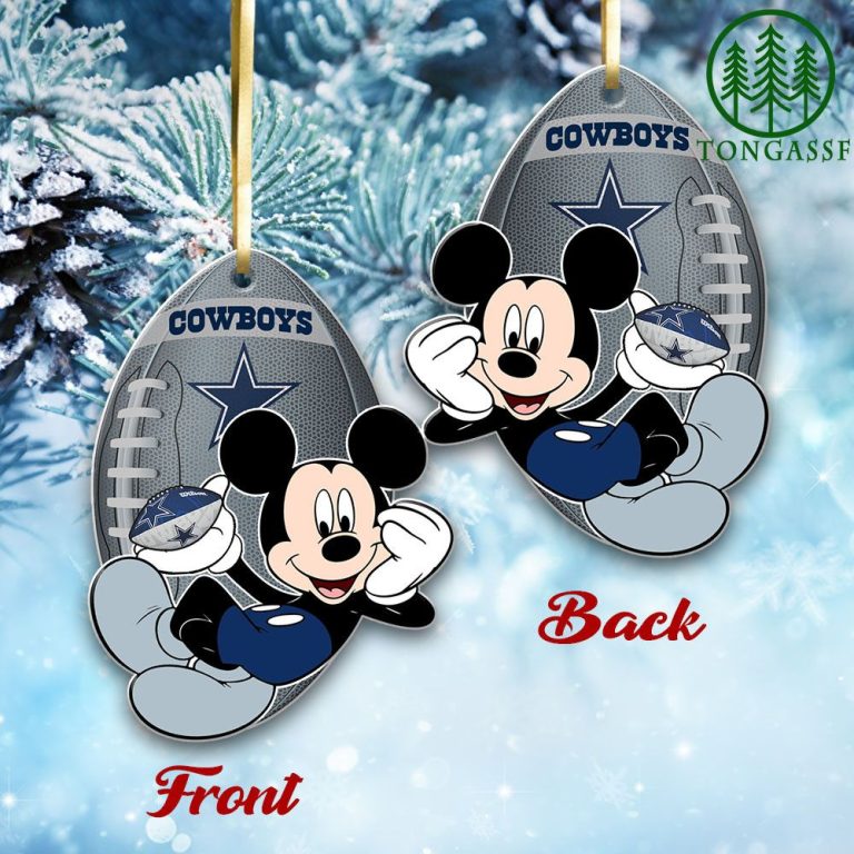 NFL Dallas Cowboys Mickey Custom Shaped Ornament