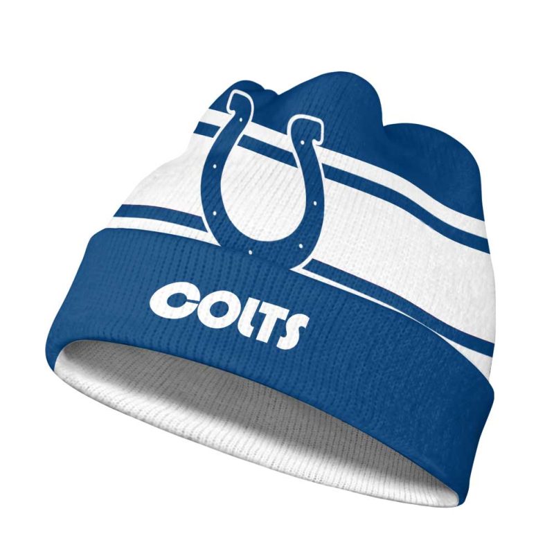 NFL Indianapolis Colts Blue White Beanie