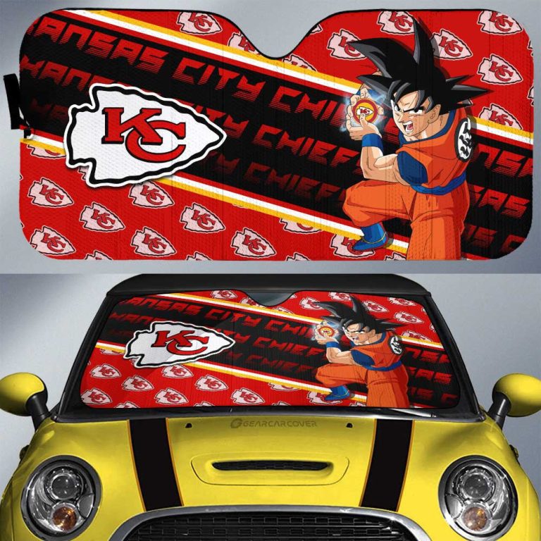 NFL Kansas City Chiefs Songoku Car Sunshade