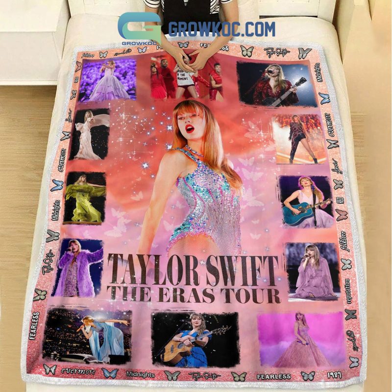 Taylor Swift The Eras Tour Concert Quilt Blanket