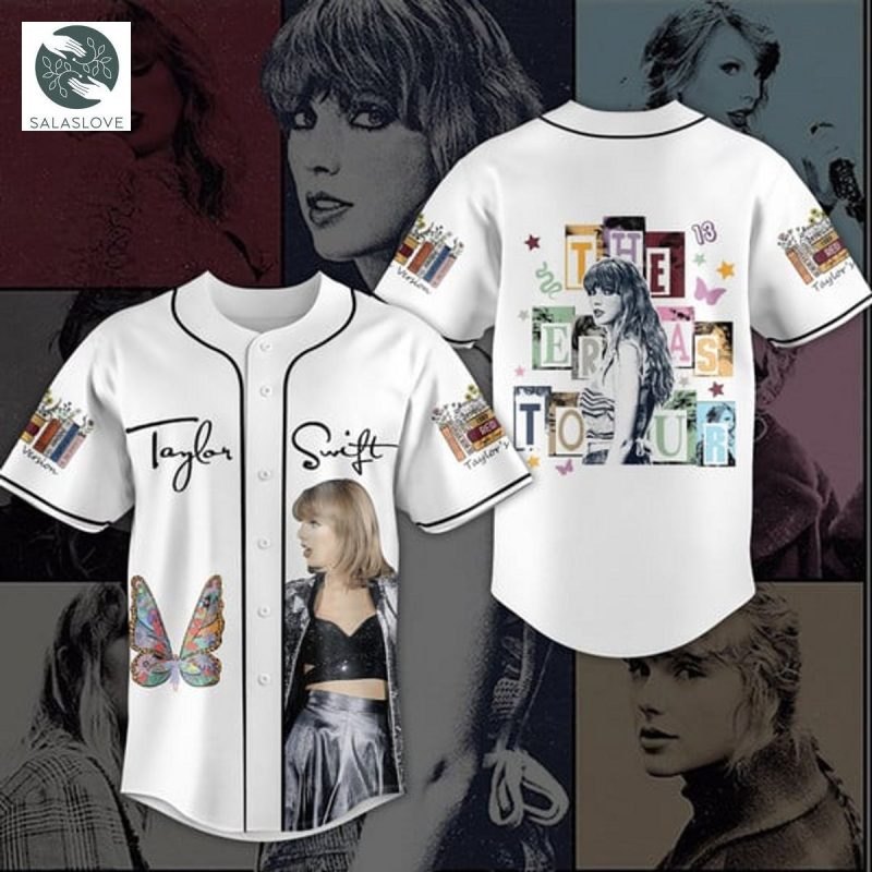 Taylor Swift White The Eras Tour Baseball Jersey