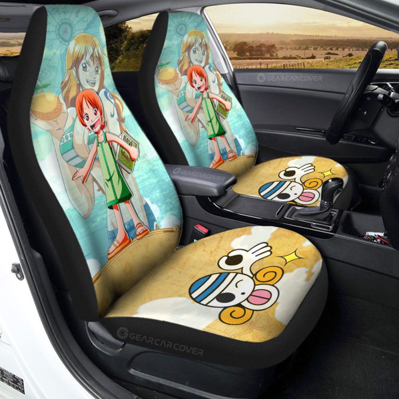 ONE PIECE Nami Map Anime Car Seat Covers
