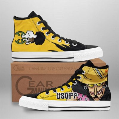 ONE PIECE Usopp Yellow High Top Shoes