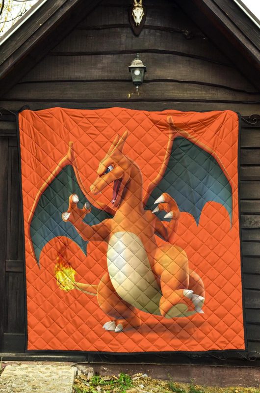 POKEMON Charizard Quilt Blanket