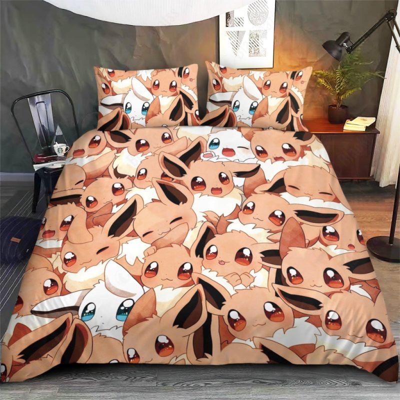POKEMON Eevee Cute Bedding Set
