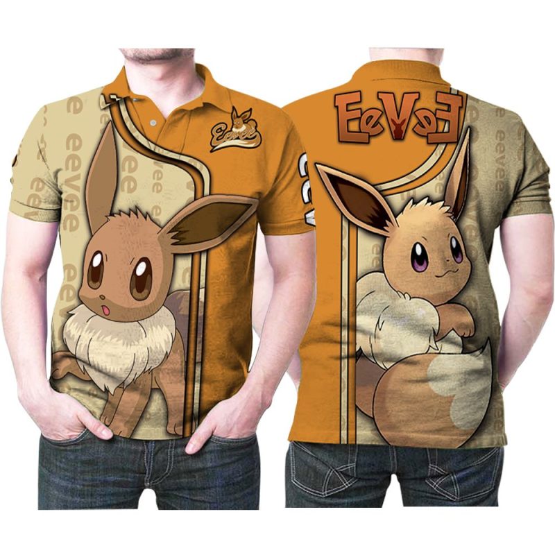 POKEMON Eevee Legend Anime Cute Polo Shirt