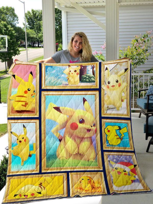 POKEMON Pikachu Cute Quilt Blanket