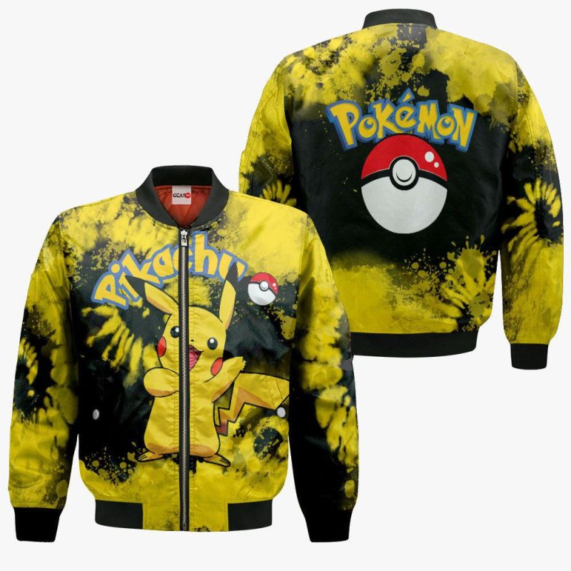POKEMON Pikachu Tie-Dye Bomber Jacket