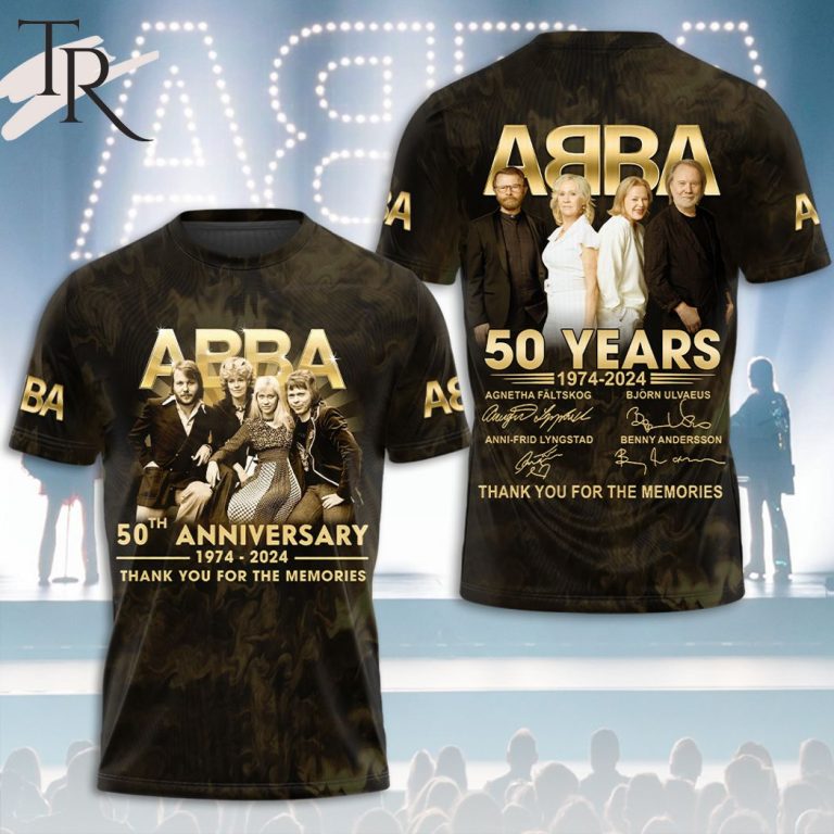 ABBA 50th Anniversary 1974 - 2024 T-Shirt