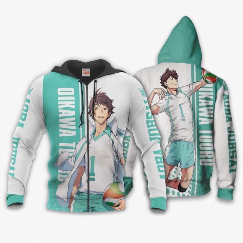 HAIKYU Toru Oikawa Anime Zip Up Hoodie