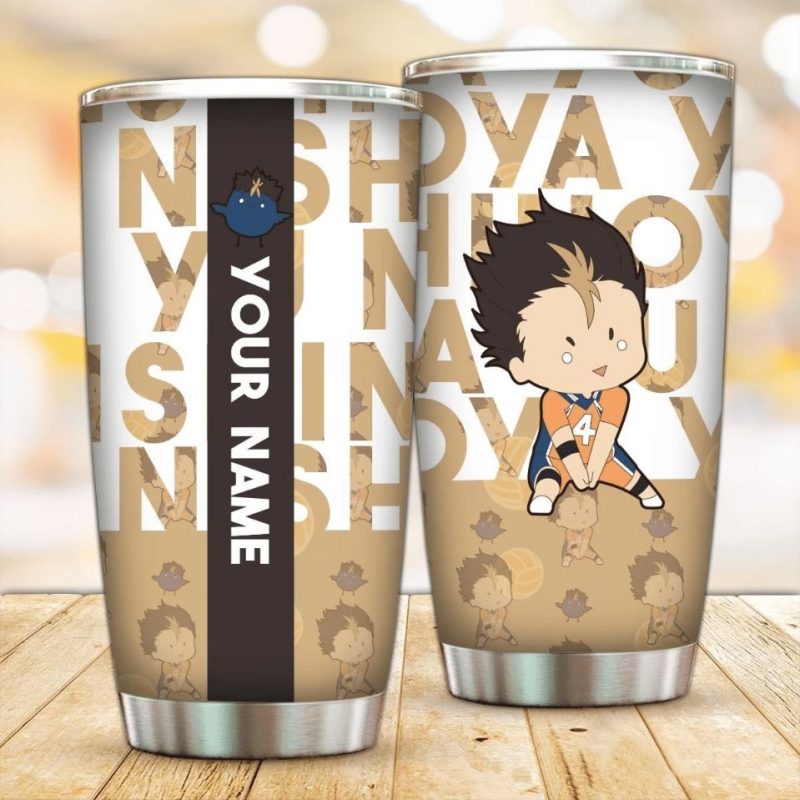 HAIKYU Yu Nishinoya Custom Name Chibi Tumbler
