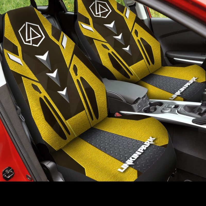 Linkin Park Yellow Car Seat Covers