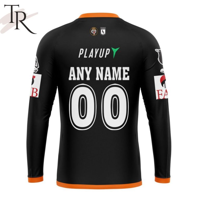 NRL Wests Tigers Custom Name Number 2024 Home Jersey Sweatshirt