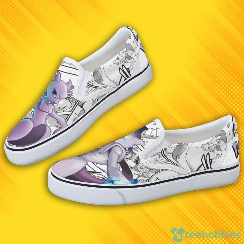 POKEMON Mewtwo White Slip On Shoes