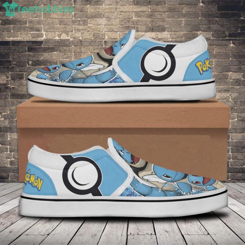 POKEMON Squirtle Anime Slip On Shoes