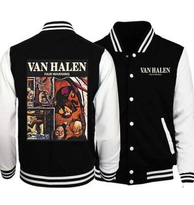Van Halen Black White Bomber Jacket