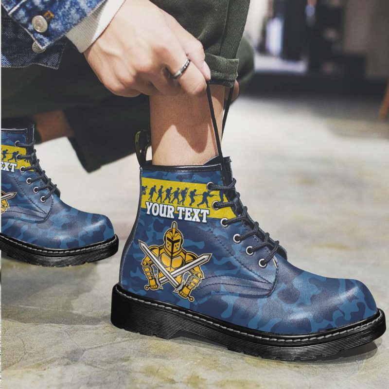 NRL Gold Coast Titans Custom Text Victory Leather Boots