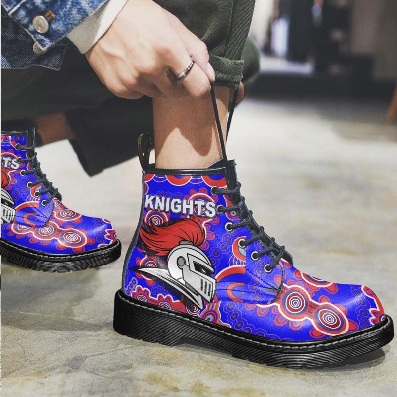 NRL Newcastle Knights Indigenous New Leather Boots