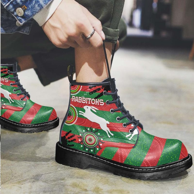NRL South Sydney Rabbitohs Indigenous Special Leather Boots