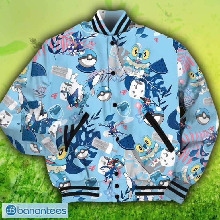 POKEMON Greninja Blue Baseball Jacket