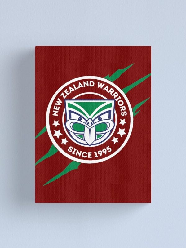 NRL New Zealand Warriors Logo Portrait Canvas