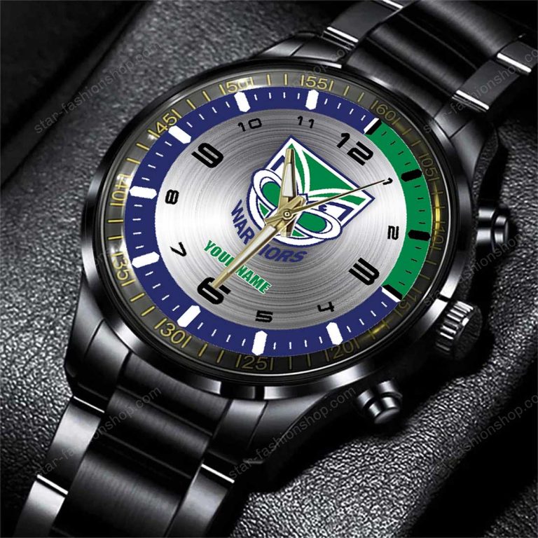 NRL New Zealand Warriors Custom Name Steel Watch
