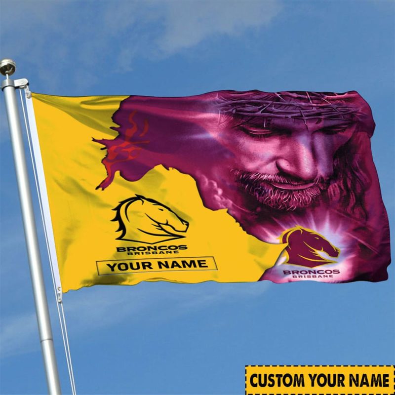 Brisbane Broncos Custom Name Special Edition Outdoor Flag