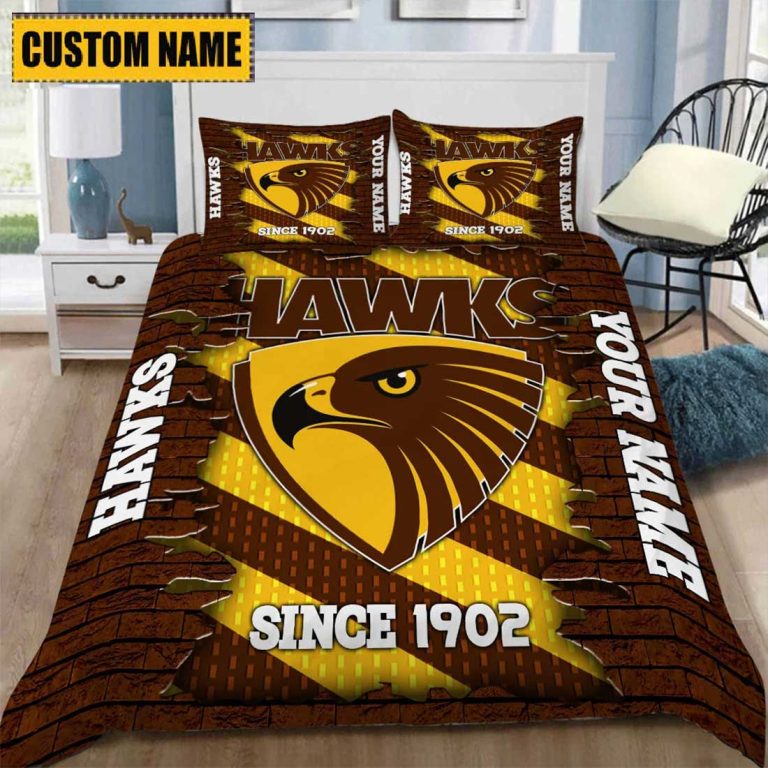 Hawthorn Hawks Custom Name Special Edition Doona Cover