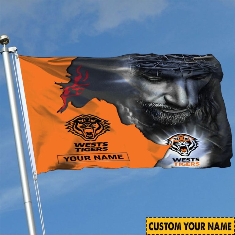 Wests Tigers Custom Name Special Edition Outdoor Flag