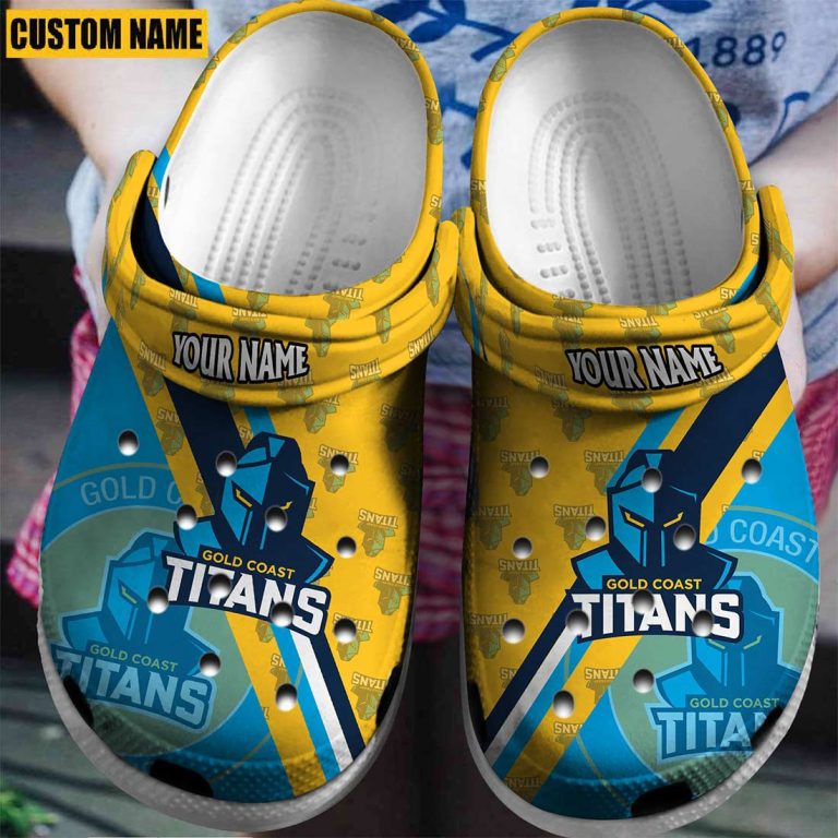 Gold Coast Titans Custom Name Special Edition Crocs