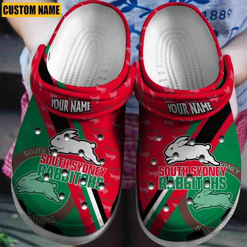 South Sydney Rabbitohs Custom Name Special Edition Crocs