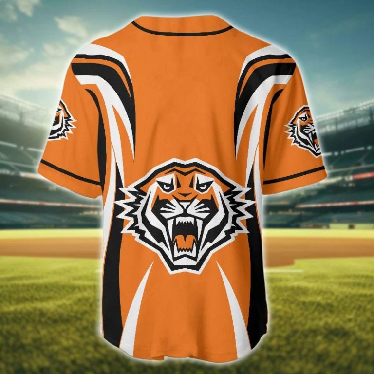 Wests Tigers Custom Name Fan Edition Baseball Jersey