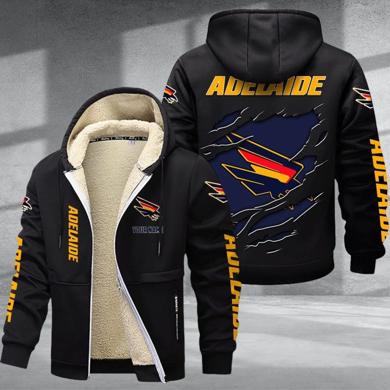 Adelaide Crows Custom Name New Style Zipper Jacket