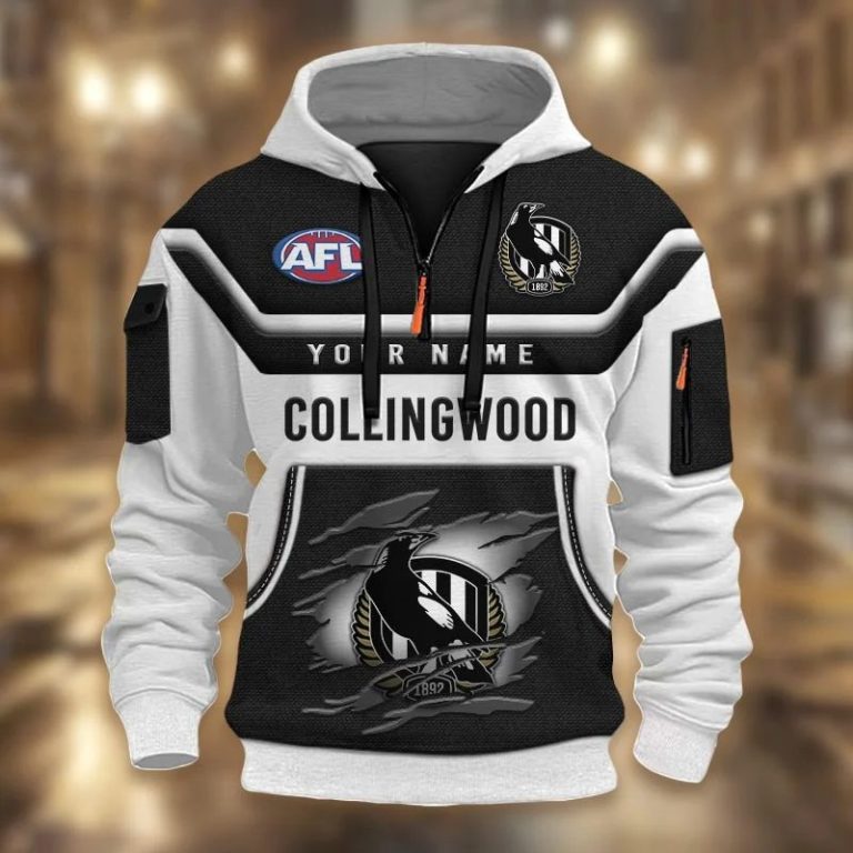 Collingwood Magpies Custom Name Sporty Style Dynamic Hoodie