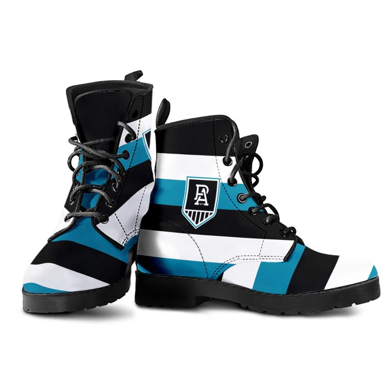 AFL Port Adelaide Leather Boots