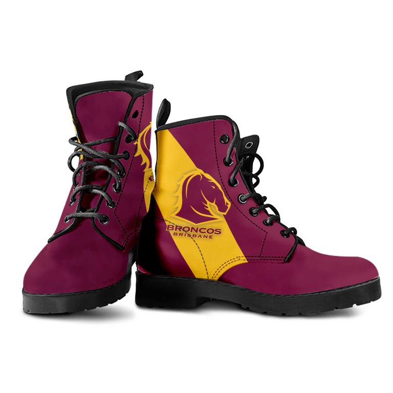 NRL Brisbane Broncos Leather Boots