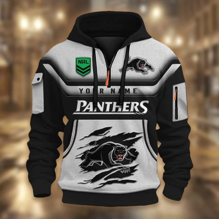 Penrith Panthers Custom Name Sporty Style Dynamic Hoodie